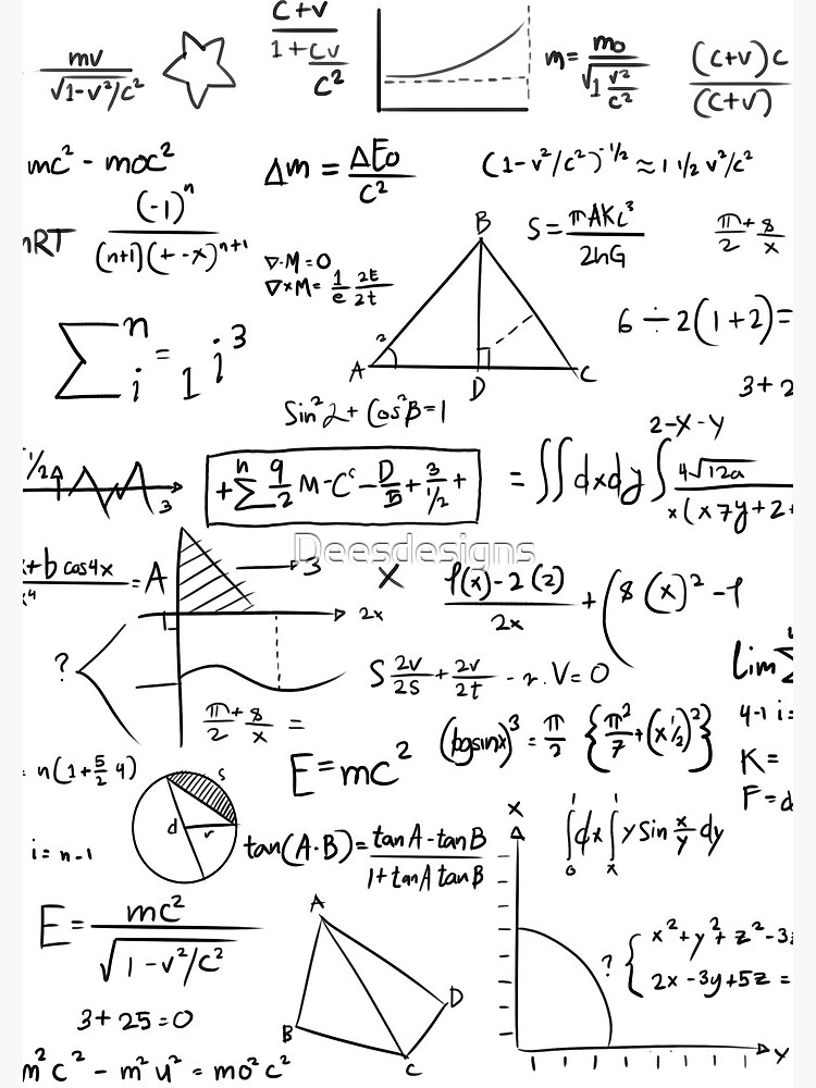 "Mathematics Math Problems | Math Genius" Spiral Notebook for Sale by ...