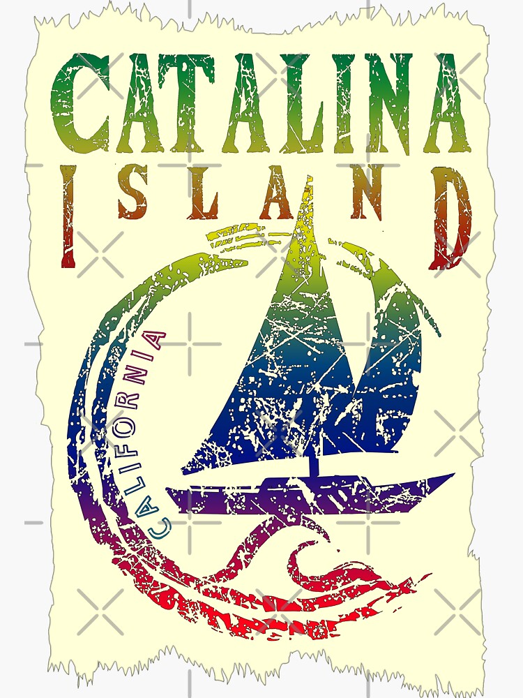 "Catalina Island, California, CA, Sailboat Sailing Yacht Nautical Wave ...