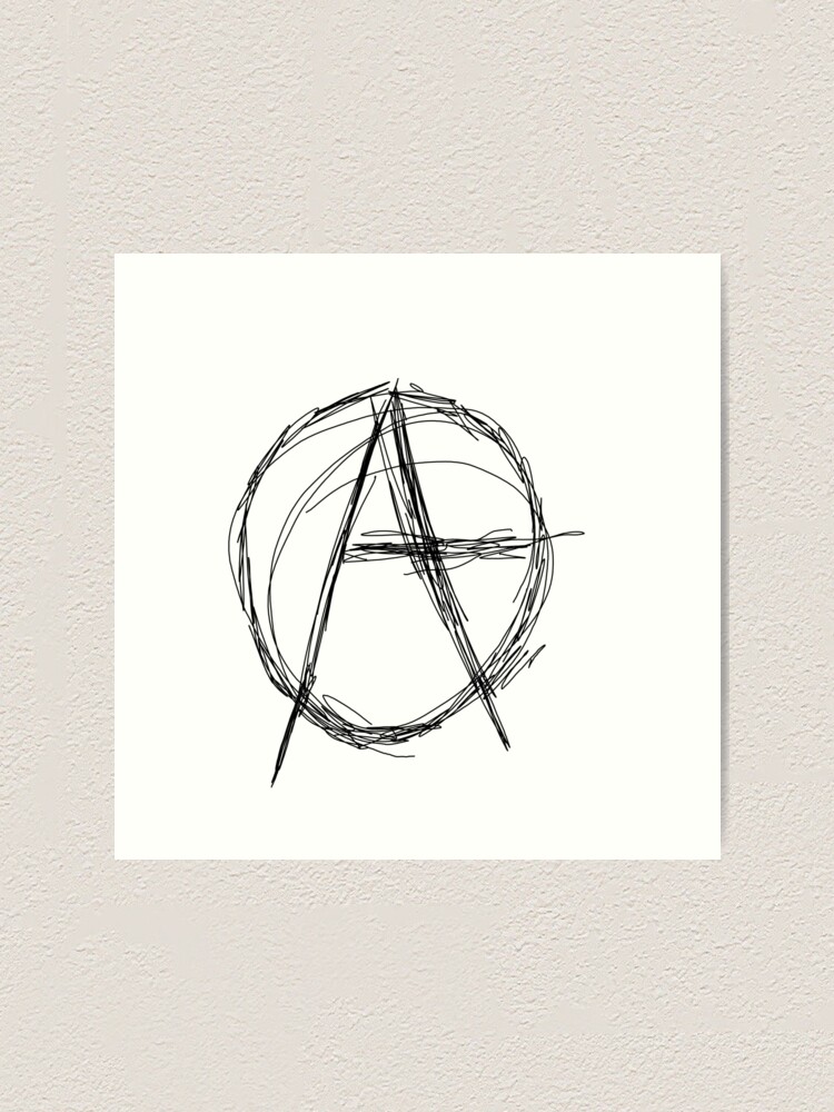 "Dark and Gritty Anarchy Symbol" Art Print for Sale by MacSquiddles ...