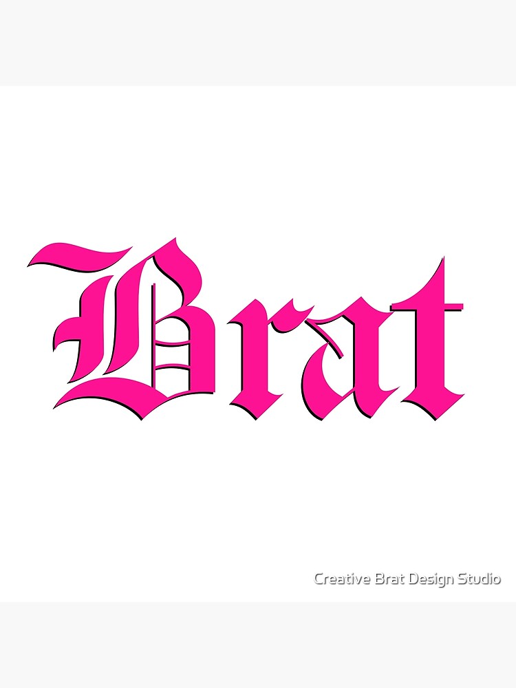 "Brat Hot Pink" Poster by amearnest | Redbubble
