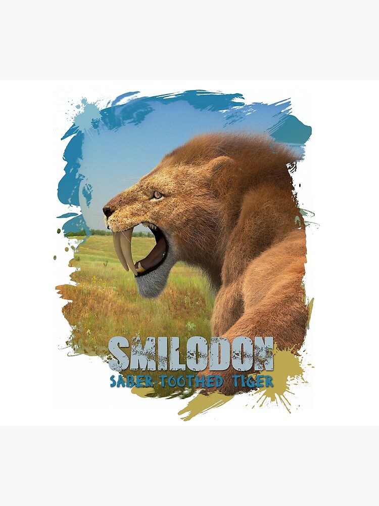 "Smilodon" Poster by mmuyano | Redbubble