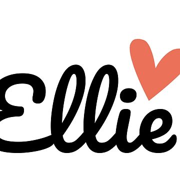 "Ellie ♥" Sticker for Sale by Go-Postal | Redbubble
