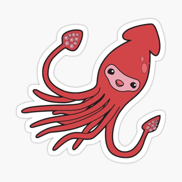 "Cute squid" Sticker by nomoregravity | Redbubble
