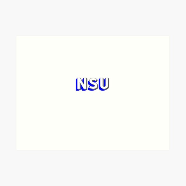 "NSU Logo" Art Print by sjvand | Redbubble
