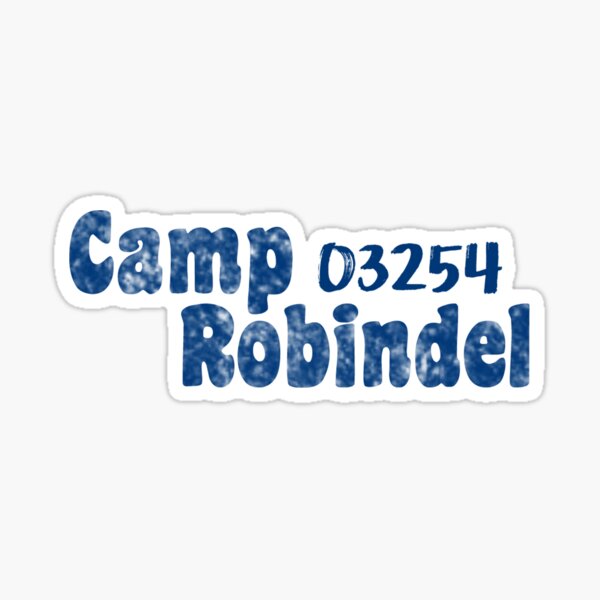 "Camp Robindel 02354" Sticker for Sale by orliforster | Redbubble