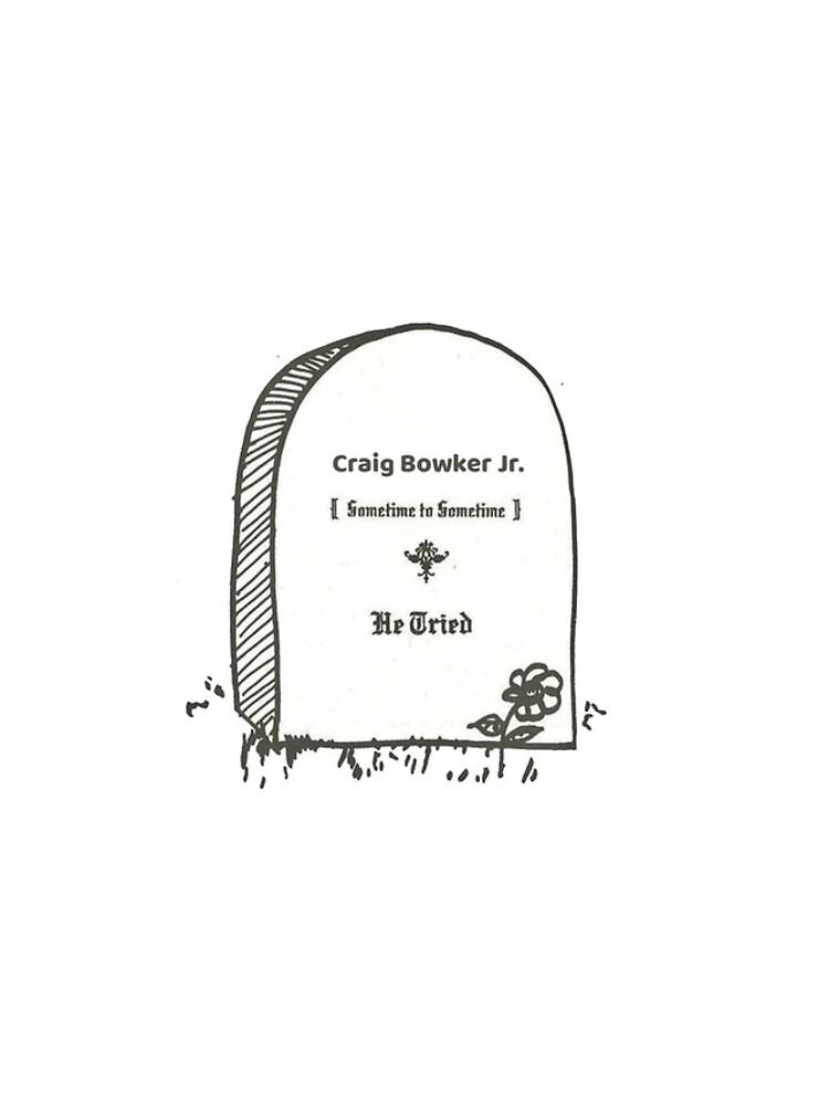 "Craig Bowker Jr - he tried" iPhone Case for Sale by kactusgg | Redbubble