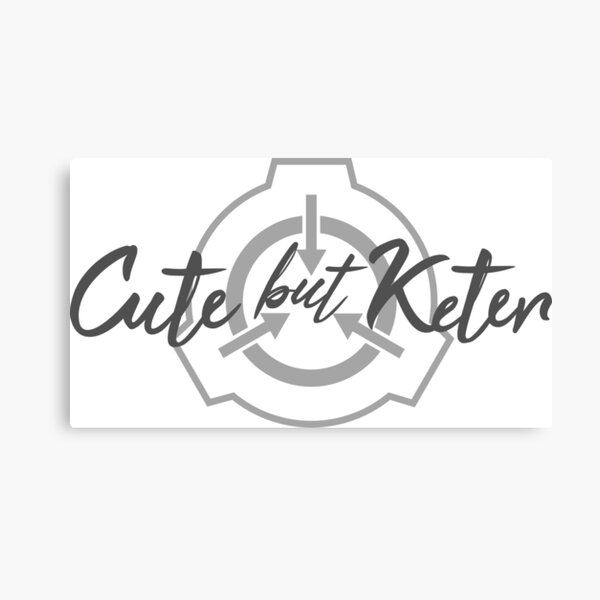 "Grey Cute but Keter SCP Logo SCP Foundation" Canvas Print by ...