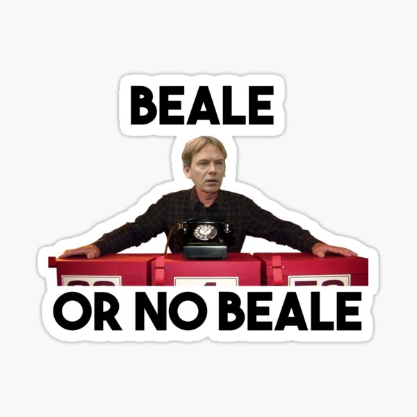 "Beale or No Beale? - Eastenders (Deal or No Deal)" Sticker for Sale by ...