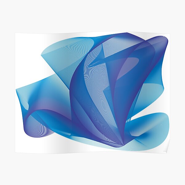 "Blue Rose Line Art" Poster by hywidner | Redbubble