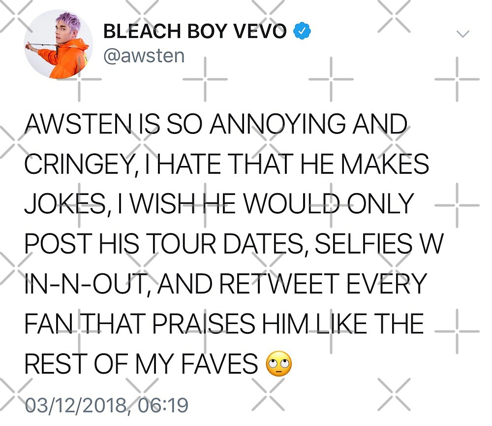 "awsten knight tweet" by MollieAlexx | Redbubble