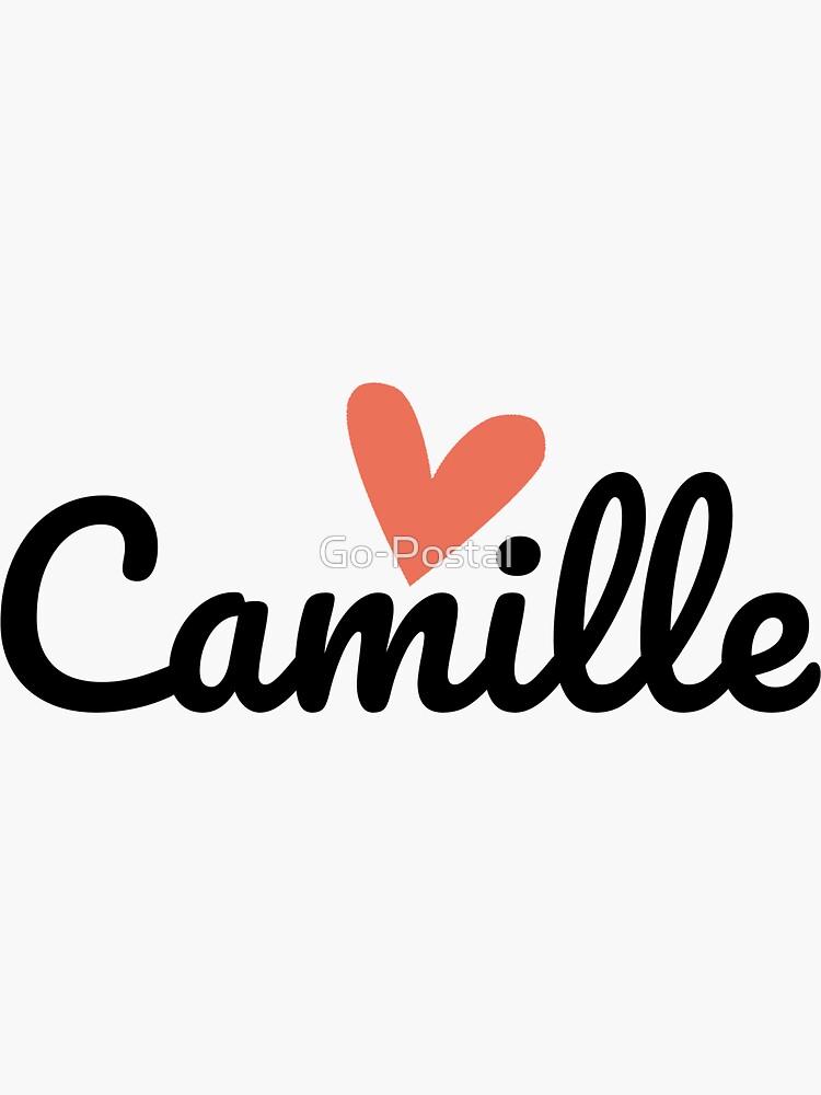 "Camille ♥" Sticker by Go-Postal | Redbubble