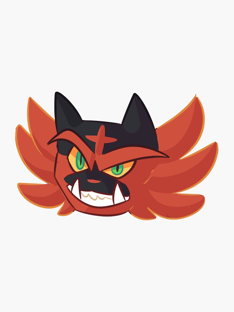 "Incineroar Sticker" Sticker for Sale by Fumple-Wumper | Redbubble