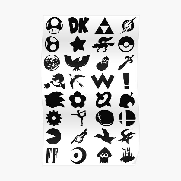 Ssbu Super Smash Bros Wall Art | Redbubble