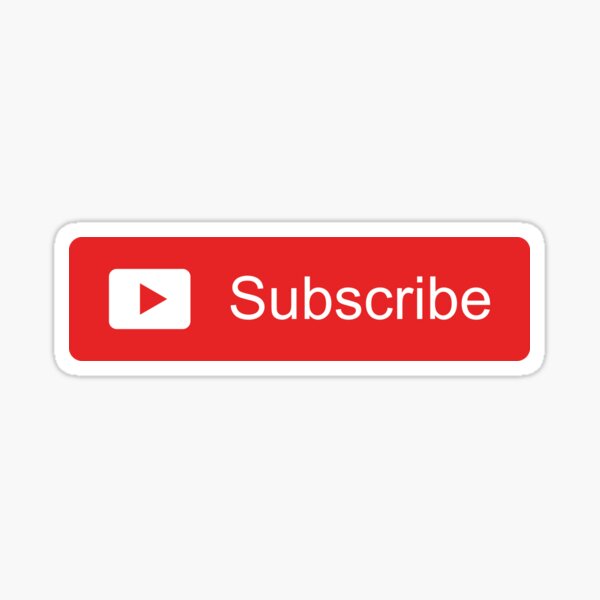 "subscribe button gift" Sticker for Sale by tw07 | Redbubble