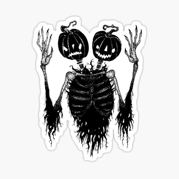 "Pumpkin Spectre " Sticker for Sale by pictortrade | Redbubble