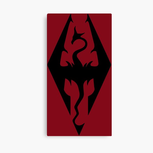 Skyrim Logo Wall Art | Redbubble