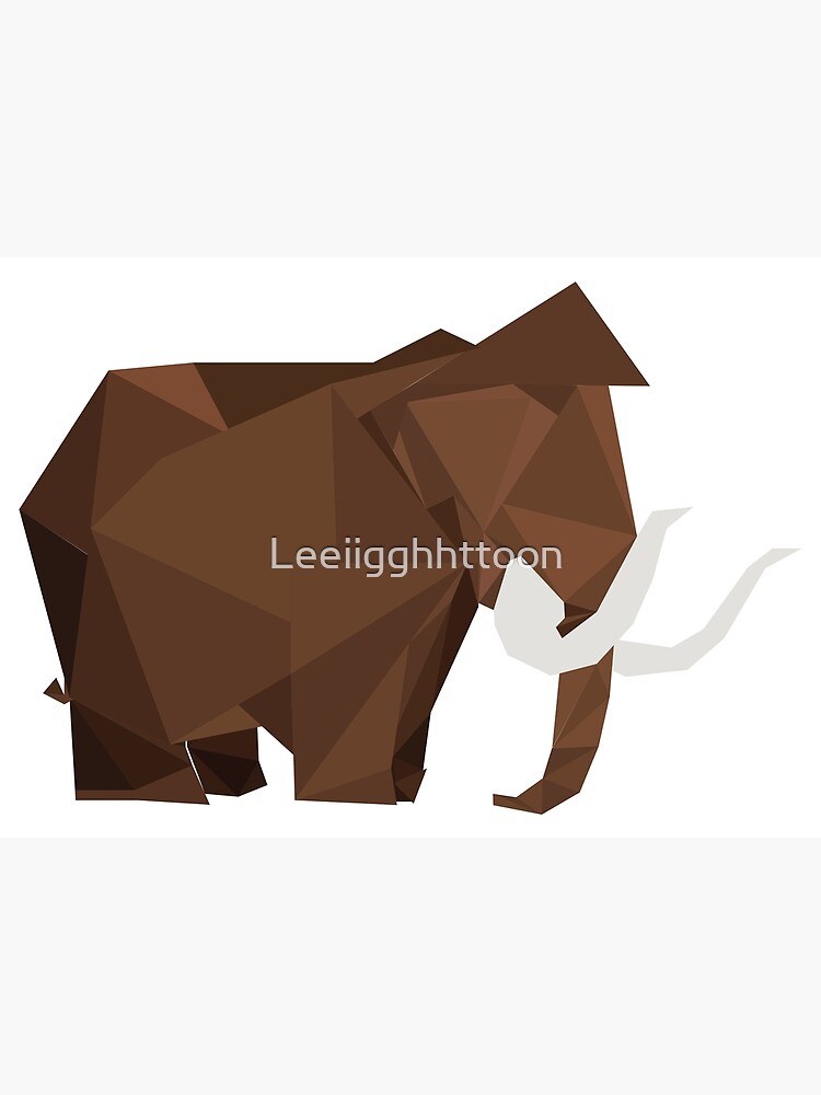 "Geometric Mammoth" Poster for Sale by Leeiigghhttoon | Redbubble