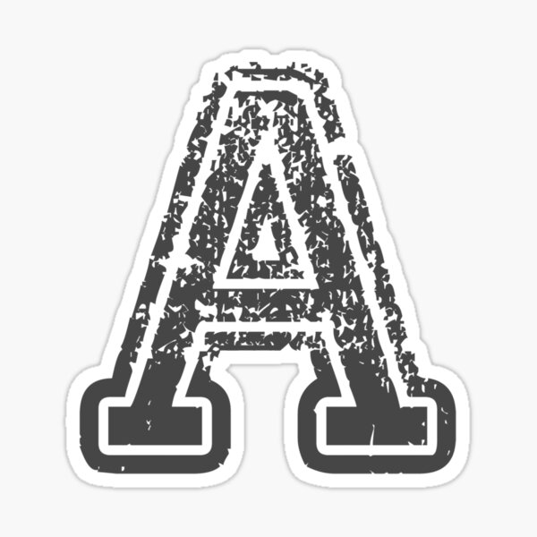 "LETTER A ( Initial )" Sticker for Sale by CoolNames | Redbubble