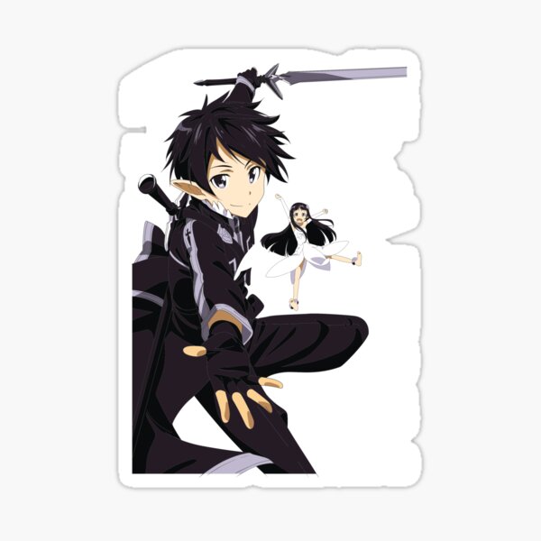 "SAO Kirito Yui" Sticker for Sale by mounta | Redbubble
