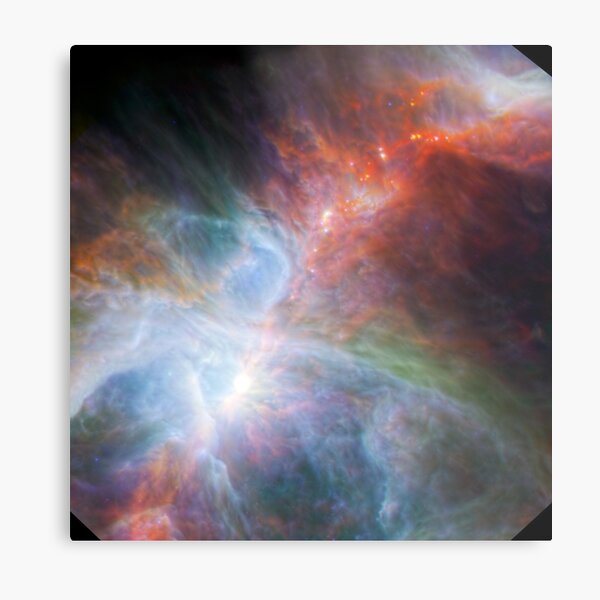 Lámina metálica «Nebulosa de Orión - Arco iris de luz infrarroja en el ...
