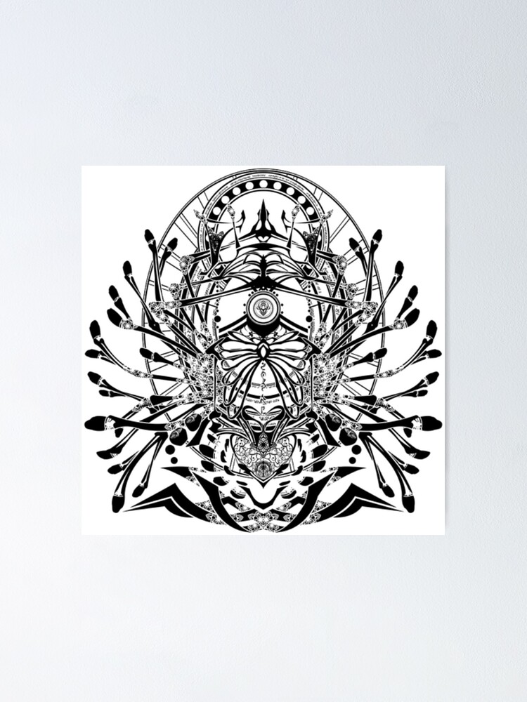 "Hades Izanami - BlazBlue Emblem - Anime Fighting Game - Tribal" Poster ...