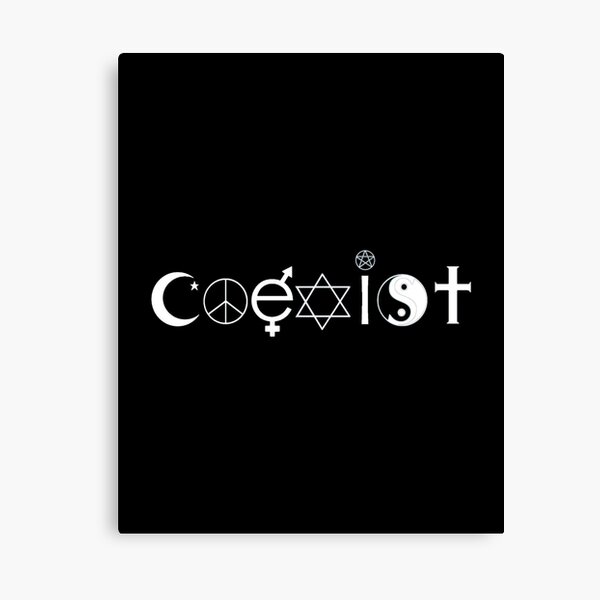 Coexist Canvas Prints | Redbubble