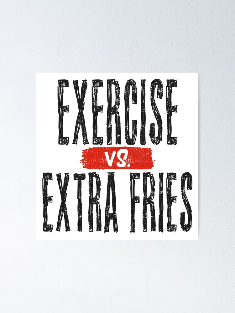 "Exercise Vs. Extra frieze" Poster for Sale by RAWWR | Redbubble