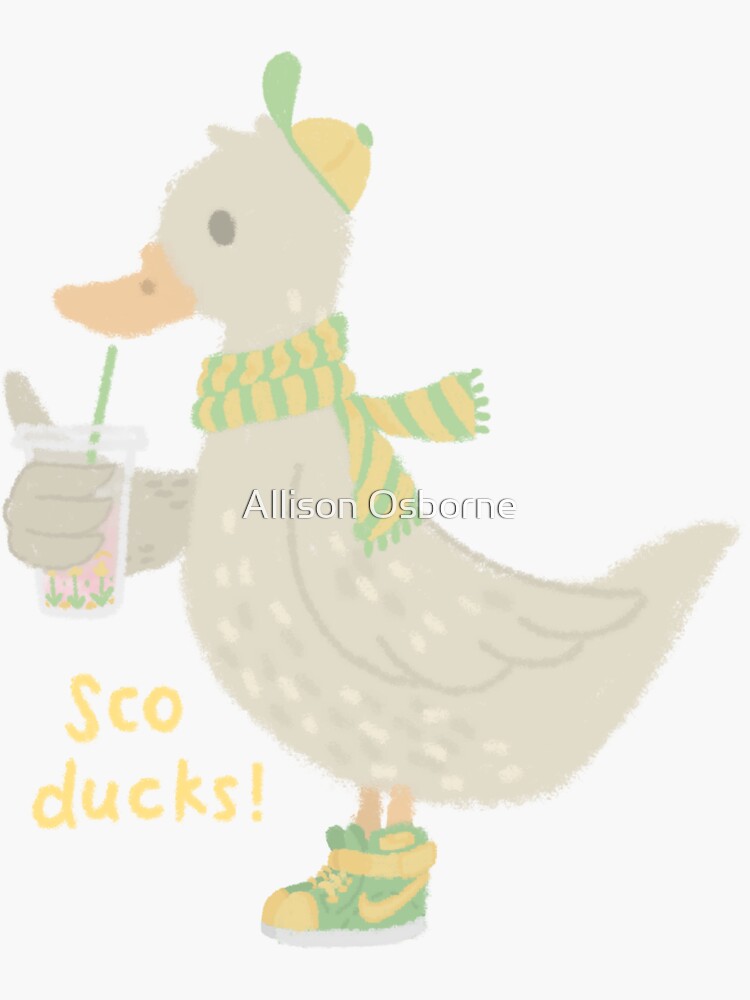 "Sco Ducks Smol Duckie" Sticker for Sale by Sartsborne | Redbubble
