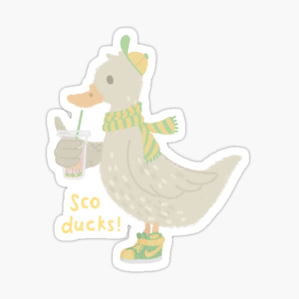 "Sco Ducks Smol Duckie" Sticker for Sale by Sartsborne | Redbubble