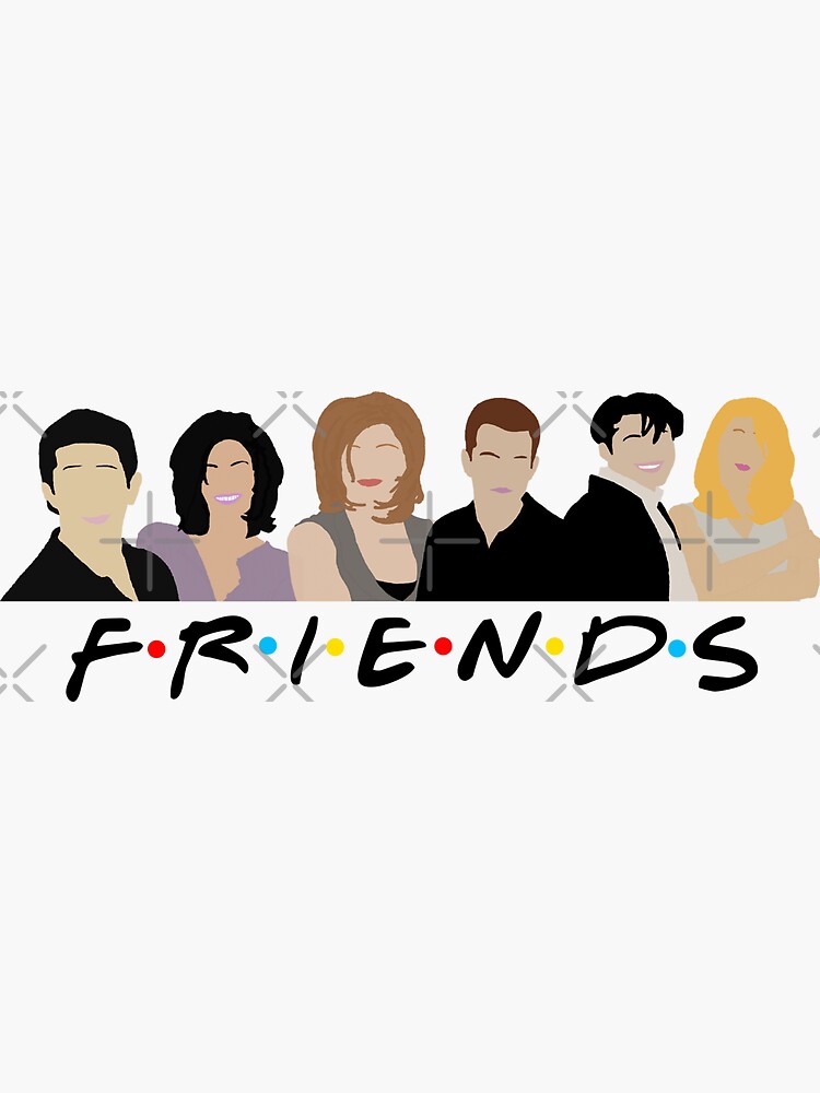 "F.R.I.E.N.D.S" Sticker by tytybydesign | Redbubble