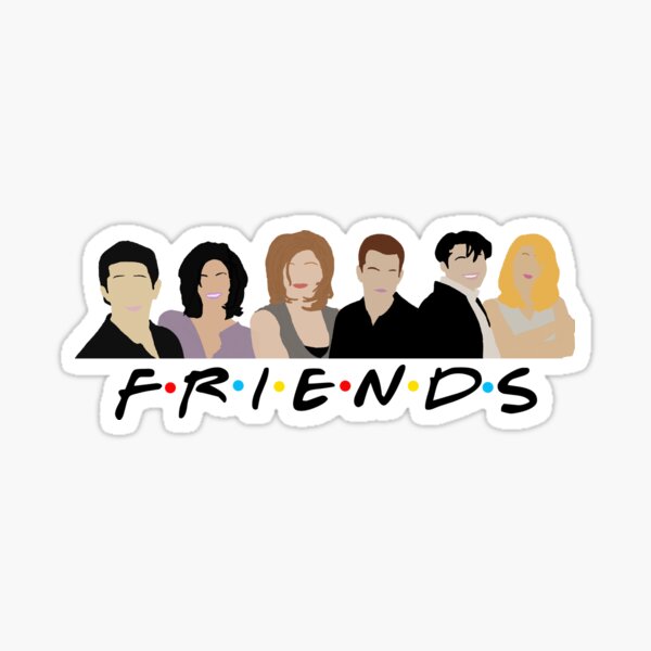 "F.R.I.E.N.D.S" Sticker by tytybydesign | Redbubble