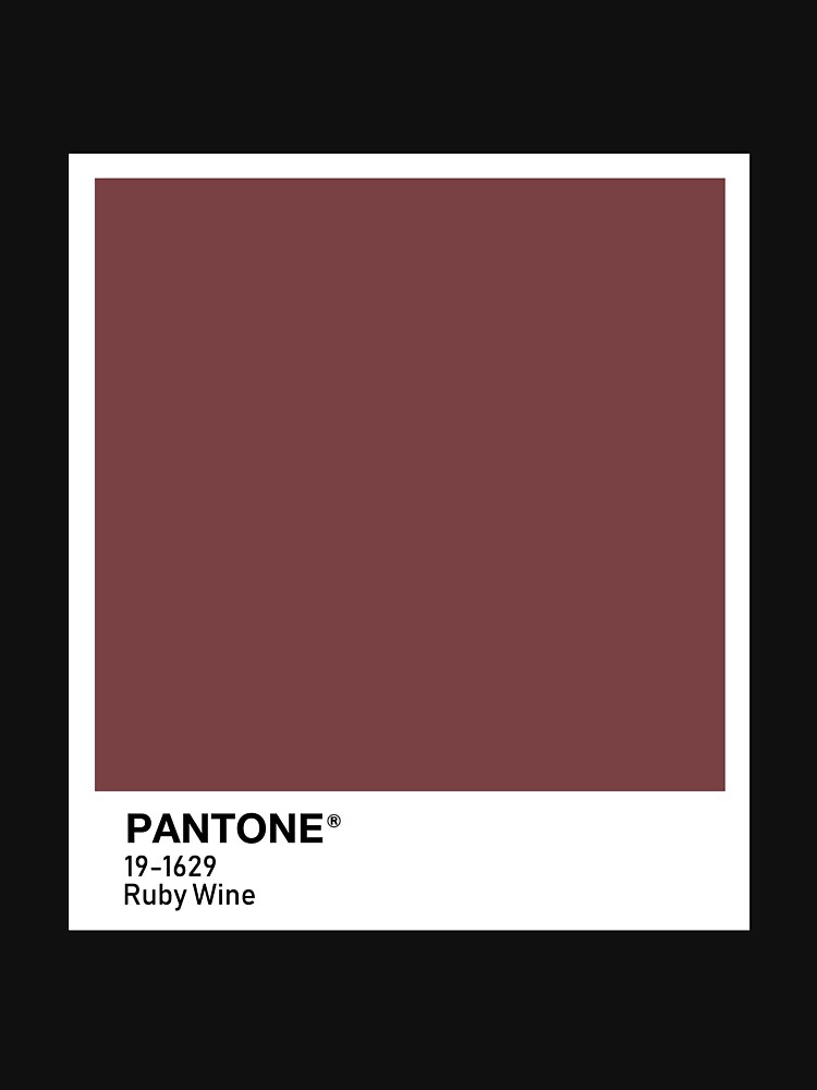 "Pantone Ruby Wine" T-shirt for Sale by scultura | Redbubble | pantone t-shirts - purple t ...