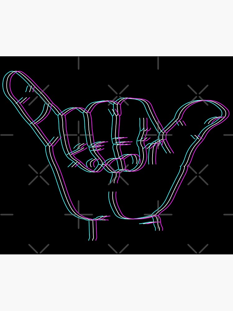 "Shaka" Poster for Sale by dorawaite | Redbubble