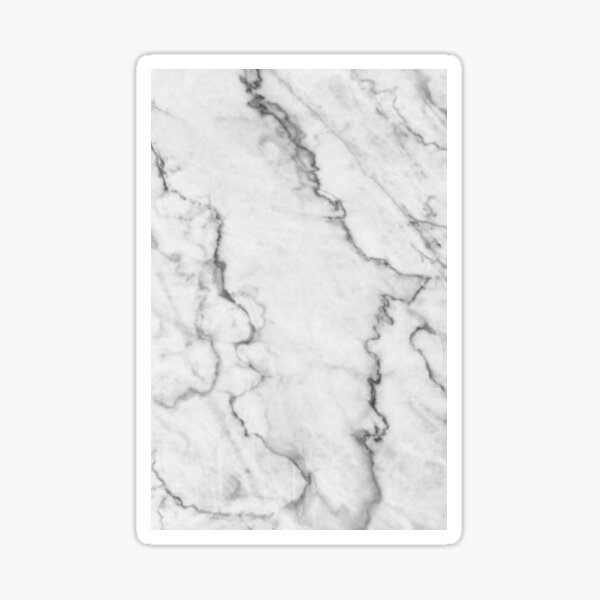 "Clean White Marble " Sticker for Sale by itzelherrera | Redbubble