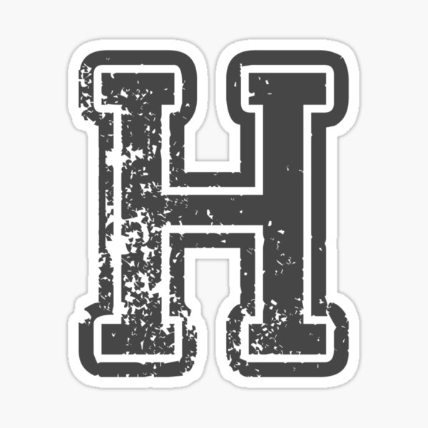 "H INITIAL LETTER" Sticker by CoolNames | Redbubble