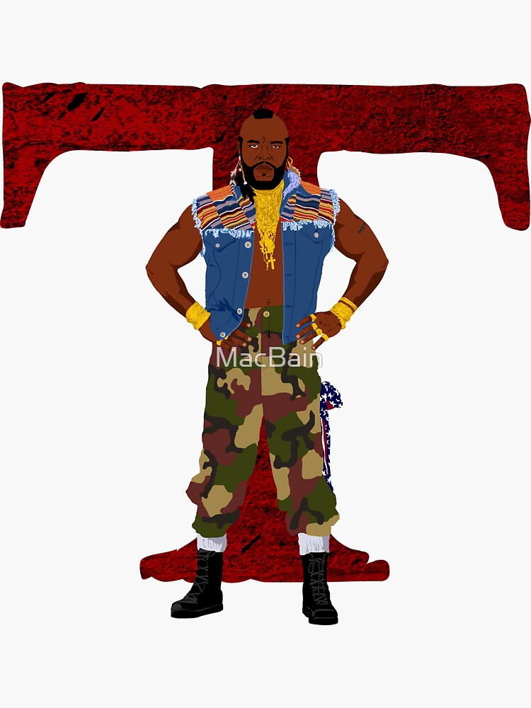 "T" Sticker by MacBain | Redbubble