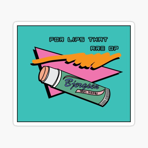 "For lips that are OP" Sticker for Sale by ja9schroedter | Redbubble