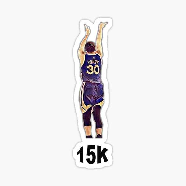 "Steph curry - 15K" Sticker for Sale by Wongkayznba | Redbubble