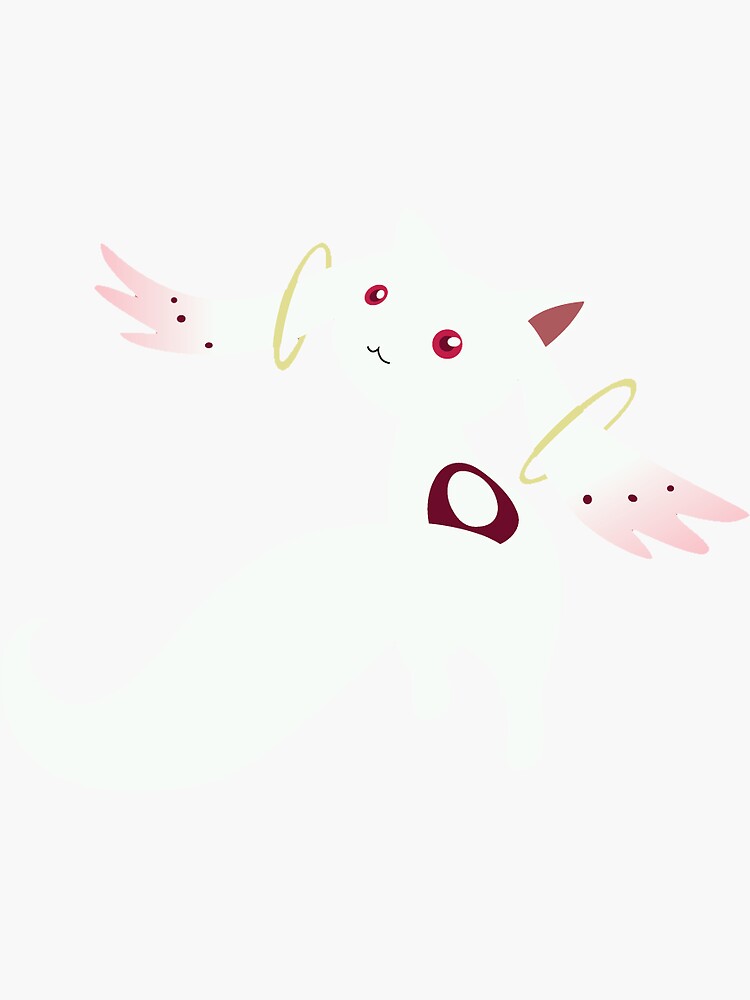 "Kyubey Minimalist" Sticker by KokoroPopShop | Redbubble