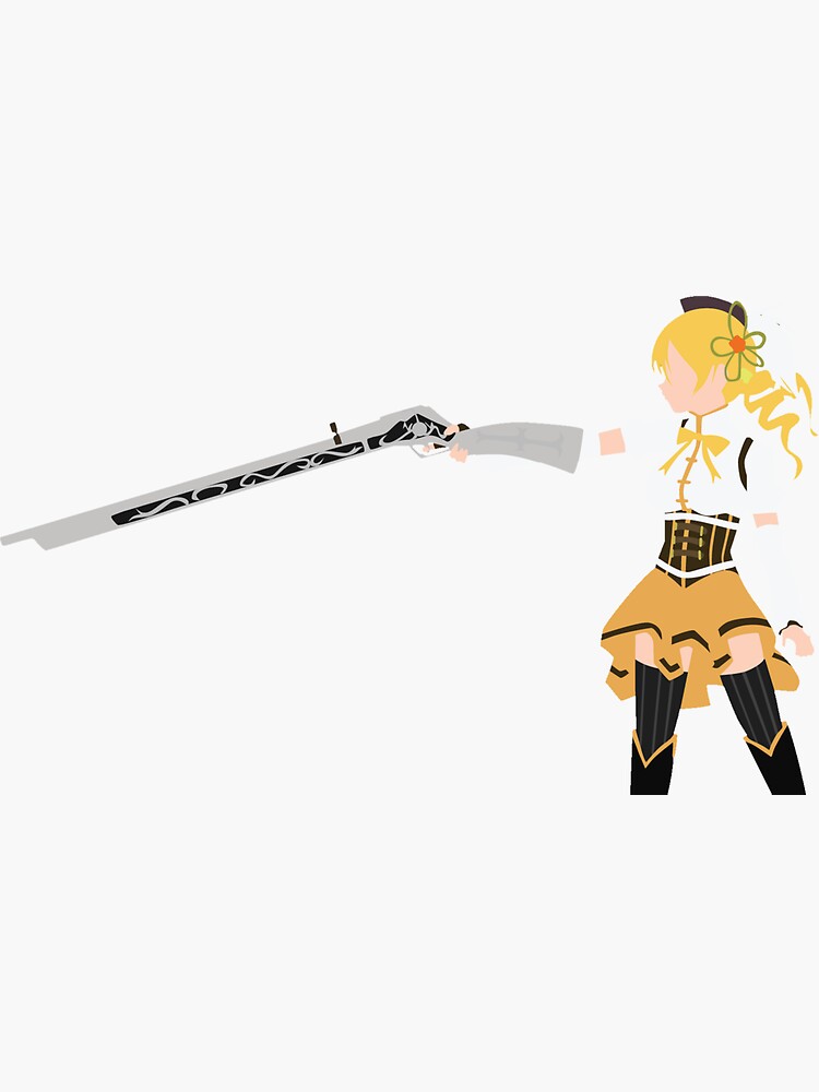 "Tomoe Mami Minimalist" Sticker for Sale by KokoroPopShop | Redbubble