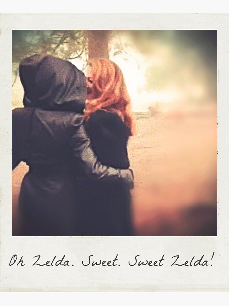 "Oh Zelda. Sweet. Sweet Zelda! " Sticker for Sale by amberoniii28 ...