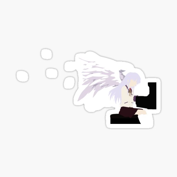 "Kanade Piano Minimalist" Sticker for Sale by KokoroPopShop | Redbubble