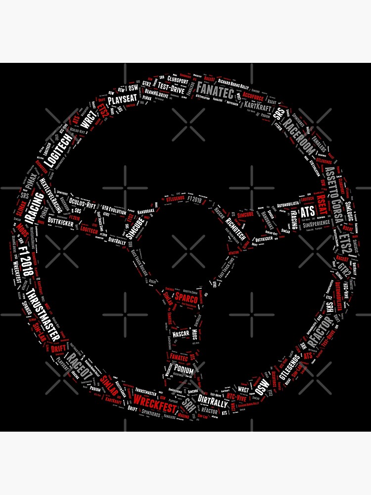 "Sim wheel" Poster by GlenOrpheus | Redbubble