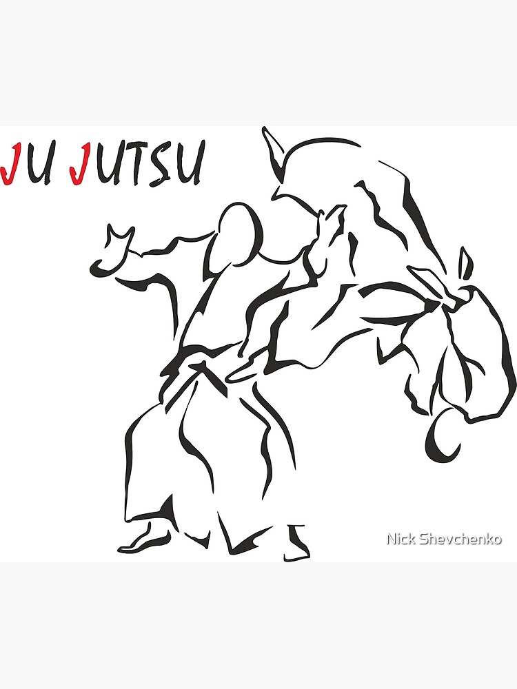 "Ju Jutsu fight" Poster for Sale by onecurl | Redbubble