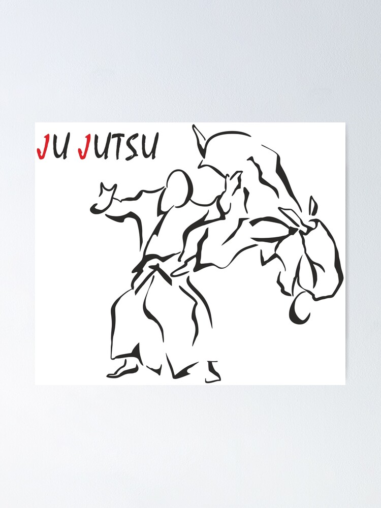 "Ju Jutsu fight" Poster for Sale by onecurl | Redbubble