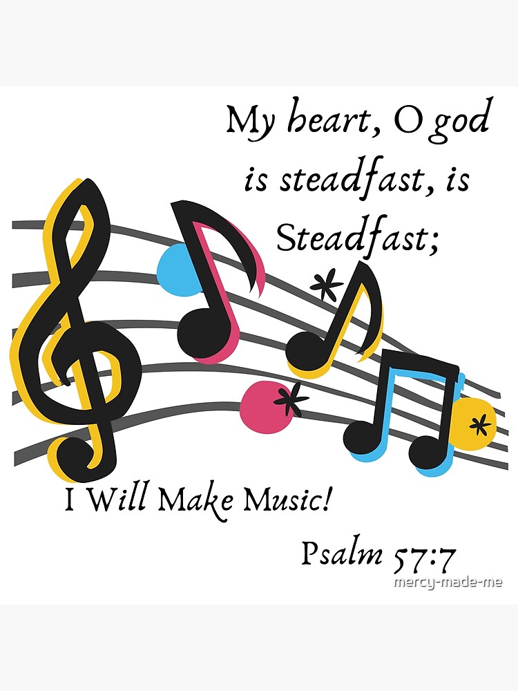 "Bible Verse Music" Poster for Sale by mercy-made-me | Redbubble