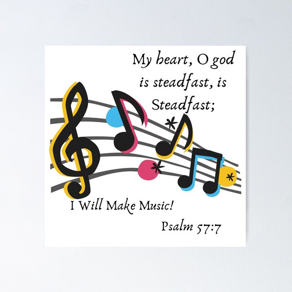 "Bible Verse Music" Poster for Sale by mercy-made-me | Redbubble