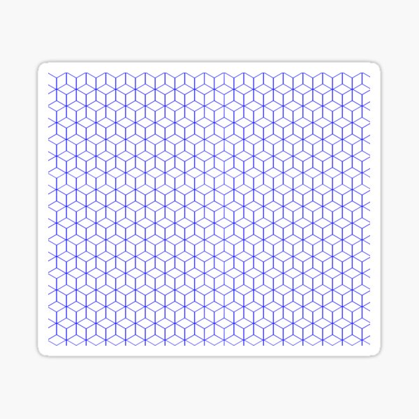 "hexagonal mesh" Sticker for Sale by DidemOdemis | Redbubble