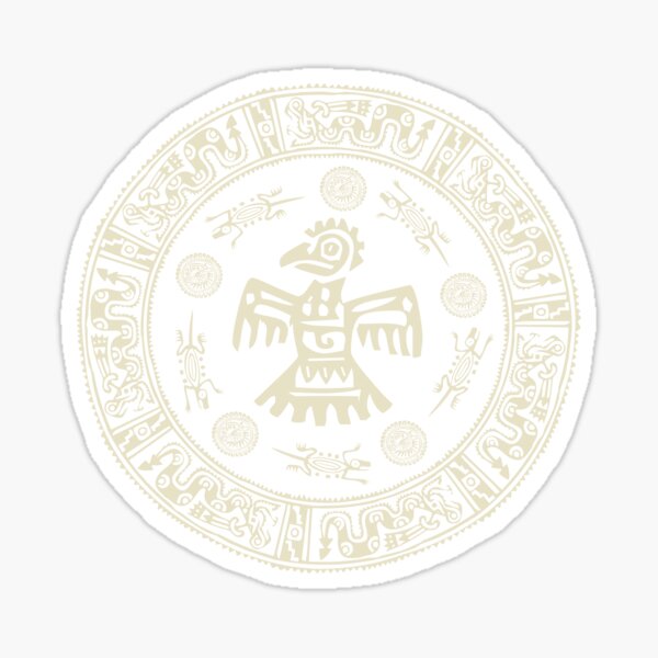 "Mayan Gliphs" Sticker for Sale by SAUHER | Redbubble