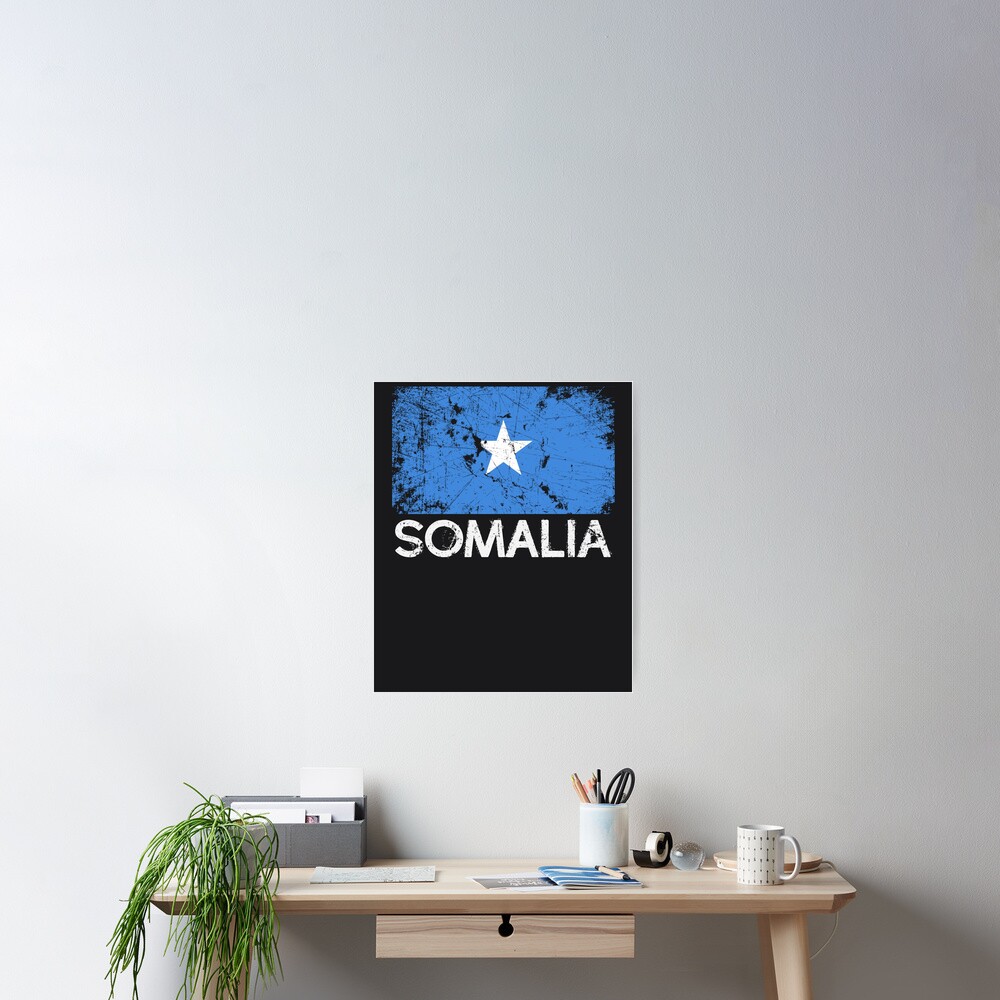 "Somali Flag Design | Vintage Made In Somalia Gift" Poster for Sale by ...